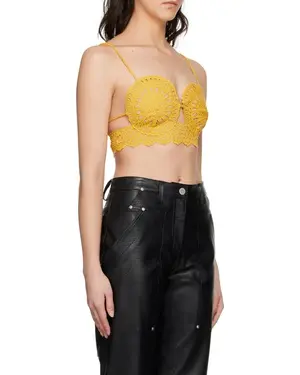 Stella McCartney Broderie Anglaise Cami Top With Logo Detail