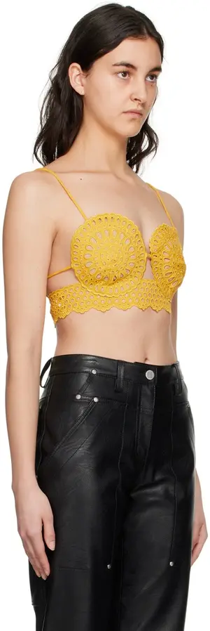 Stella McCartney Broderie Anglaise Cami Top With Logo Detail