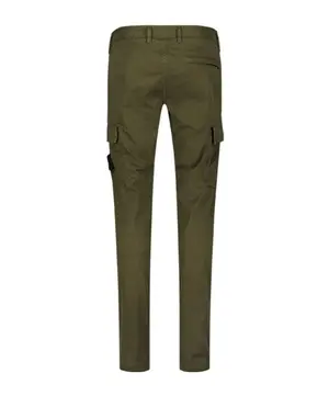 Stone Island Organic Cotton Twill Trousers - Green