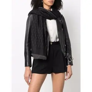 Saint Laurent Cassandre Monogram Large Scarf
