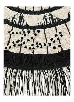 Karl Lagerfeld Fan Shape Tassel Handbag