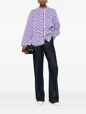 Gucci Gg Monogram Button-up Cardigan