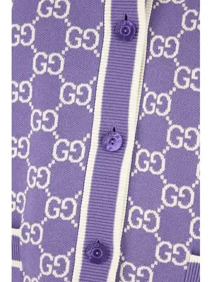 Gucci Gg Monogram Button-up Cardigan