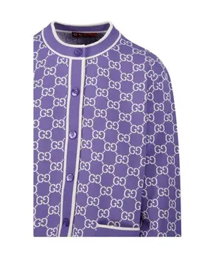 Gucci Gg Monogram Button-up Cardigan