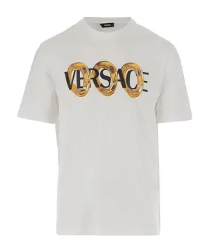 Versace Logo-printed Crewneck T-shirt