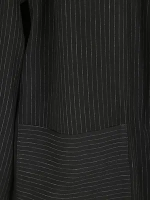 MARIA CALDERARA Pinstripe Open Jacket