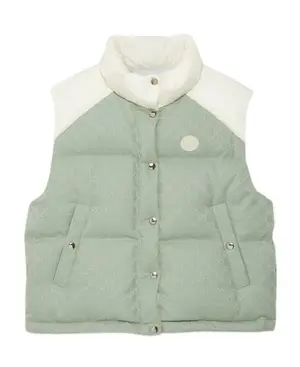 Gucci Monogrammed Padded Vest - Gray