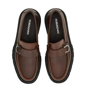 FERRAGAMO Loafer With Gancini Detail