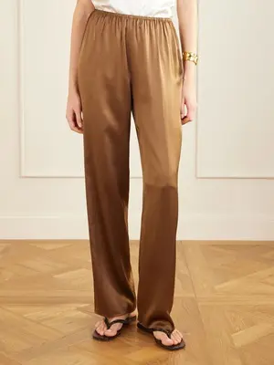 Co Straight-leg Casual Pants - Chocolate-colored