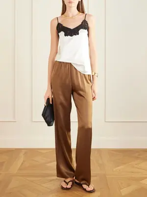 Co Straight-leg Casual Pants - Chocolate-colored