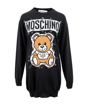 Moschino Teddy Bear Knit Dress - Black