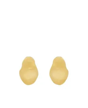 Alexander McQueen Sculptural Clasp Earrings - Yellow
