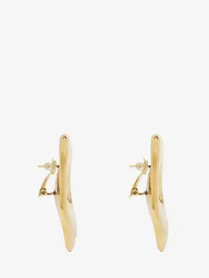 Alexander McQueen Sculptural Clasp Earrings