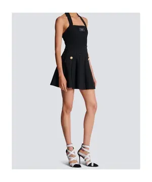 Balmain Sparkly Flared Knit Skirt
