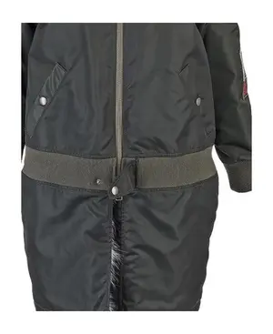 MR  MRS ITALY Mr & Mrs Italy Patchwork Bomber Parka With Fur Trim