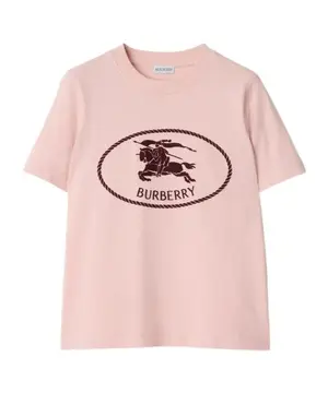 Burberry Burberry Knight Stamp Crewneck T-Shirt Bouquet