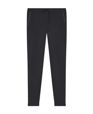 Fabiana Filippi Drawstring Waist Trousers - Black