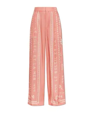 Balmain Wide-leg Pleated Pants