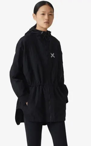Kenzo Lightweight Parka With Logo Detail