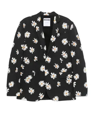 Moschino Floral Print Single-breasted Blazer