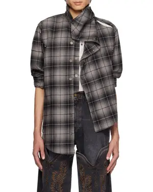 Y/project Plaid Long-sleeved Shirt