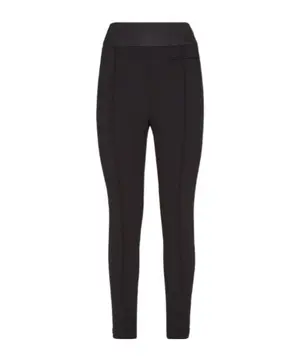 Fendi Wool Cadi Leggings With Embroidered Logo
