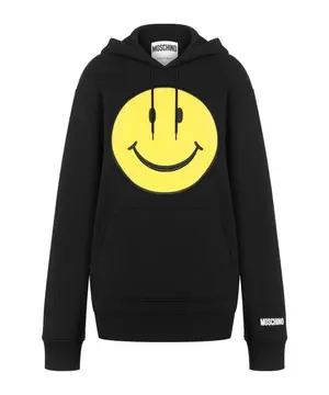 Moschino Smiley Print Drawstring Hoodie