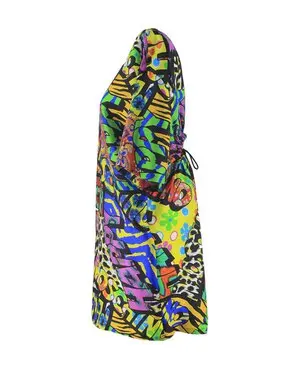 Moschino Printed Loose Dress With Open Back