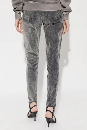 DIESEL® Slandy High Waist Skinny Jeans - Black