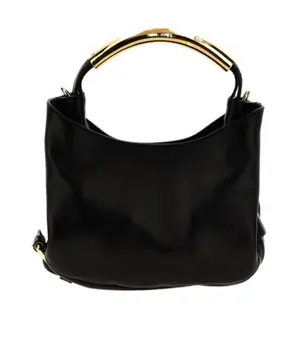 Moschino Detailed Top Handle Bag - Black