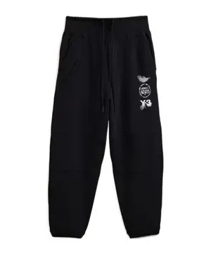 Y3 Cuffed Track Pants - Black