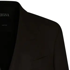 Zegna Double Breasted Jacket - Black