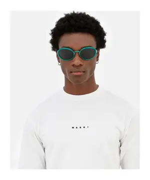 Marni To-sua Oversized Oval Sunglasses