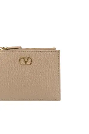 Valentino Garavani Vlogo Signature Zip-up Card Case