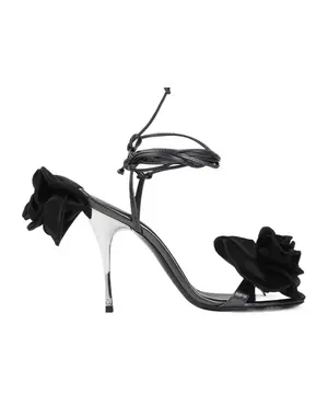 Magda Butrym Floral-appliqué Stiletto Sandals