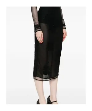 Blumarine Embroidered Tulle Skirt