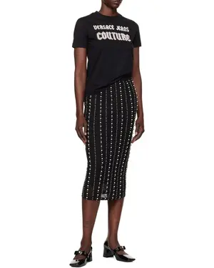 Versace Embellished Crewneck T-shirt