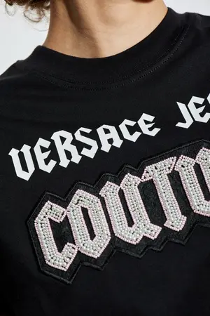 Versace Embellished Crewneck T-shirt