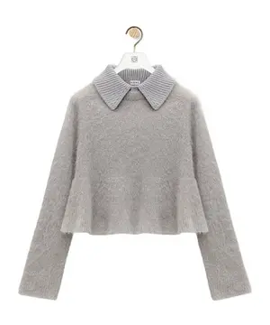 Loewe Lapel Long Sleeve Knit Jumper