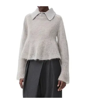 Loewe Lapel Long Sleeve Knit Jumper
