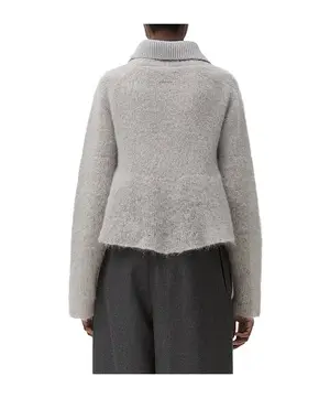 Loewe Lapel Long Sleeve Knit Jumper