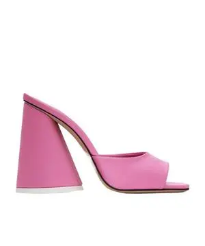 Attico Luz Slip-on Mules With High Block Heel - Pink