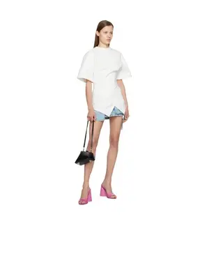 Attico Luz Slip-on Mules With High Block Heel - Pink