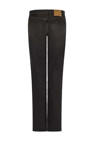 HAIKURE Carly Mid-rise Straight Jeans - Black