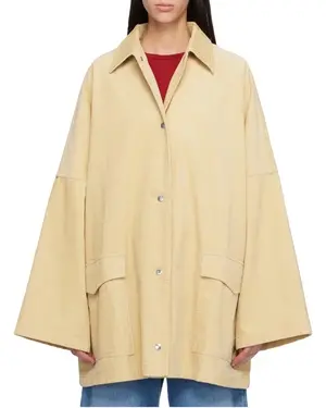 TOTEME Oversized Button-up Jacket - Beige