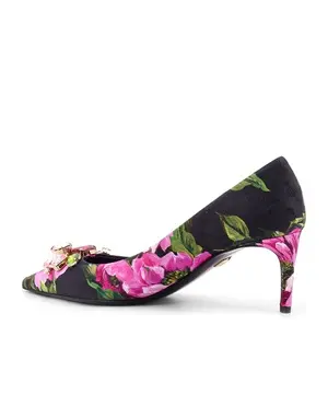 Dolce & Gabbana Floral Printed Pointed Toe Stiletto Pumps - Multicolor