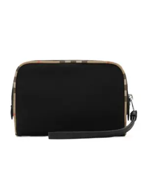 Burberry Check Trimmed Pouch