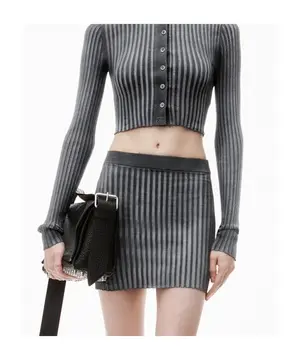 Alexander Wang Ribbed-knit Mini Skirt