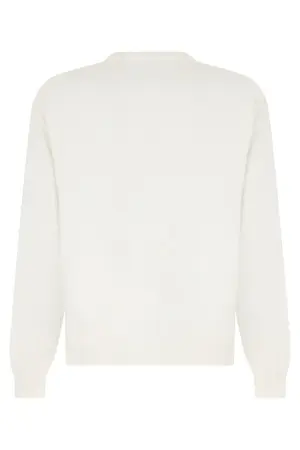 ROBERTO COLLINA Crewneck Knitted Sweater - White