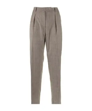 Max Mara Checked Tailored High Rise Trousers